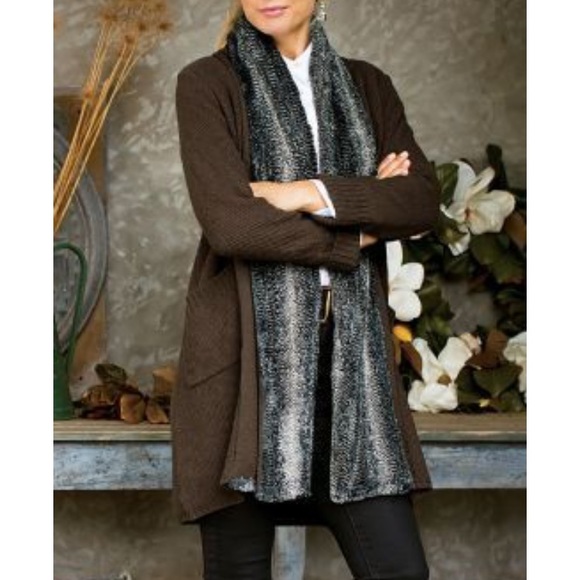 Soft Surroundings | Sweaters | Soft Surroundings 462 Faux Fur Open ...